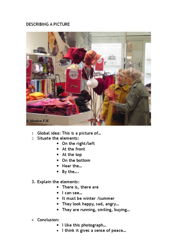 Describe A Picture | PDF