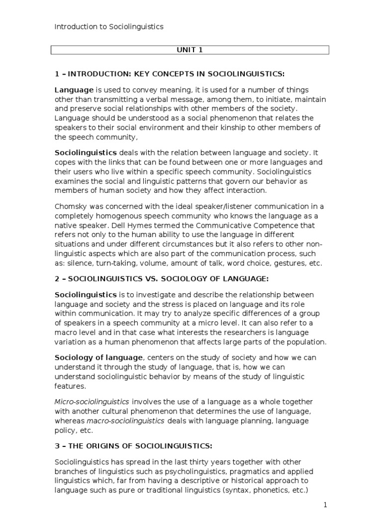 An Introduction To Sociolinguistics | PDF | Multilingualism ...
