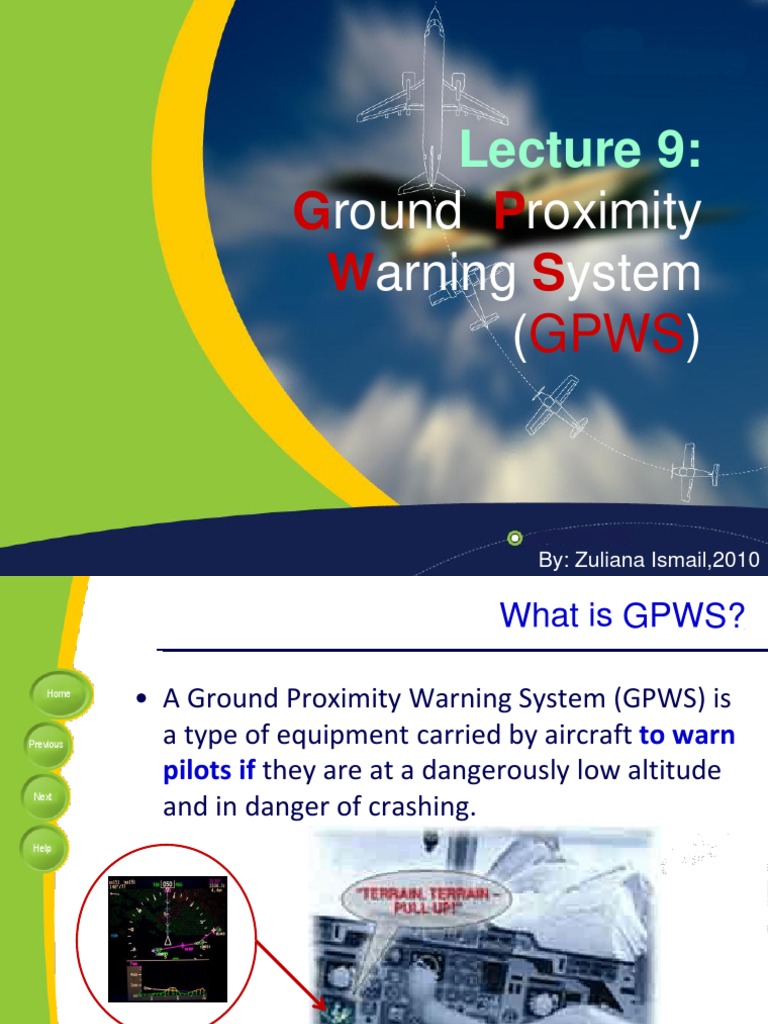 Lecture 9 Ground Proximity Warning System GPWS | PDF | Aviation ...