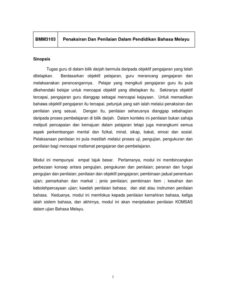 BMM3103 | PDF