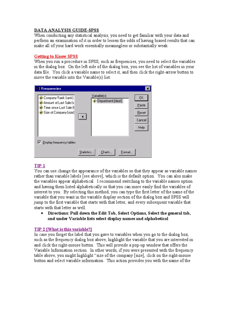 Data Analysis Guide Spss | PDF | Student's T Test | Statistical ...