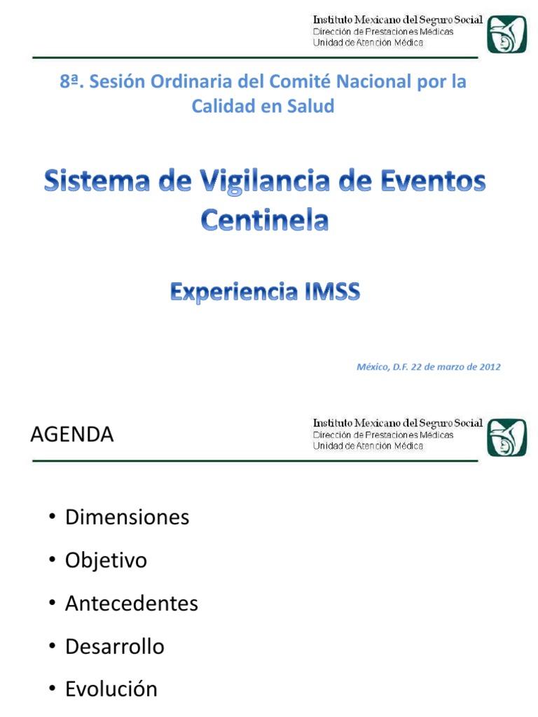Conacas Exp Imss Vencer | PDF | Seguridad del paciente | Medicina