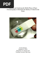 Paper Chromatography Lab Report | PDF | Chromatography | Solvent