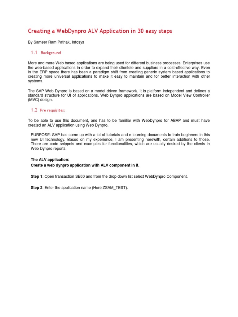 Webdynpro Abap | PDF | Model–View–Controller | Button (Computing)