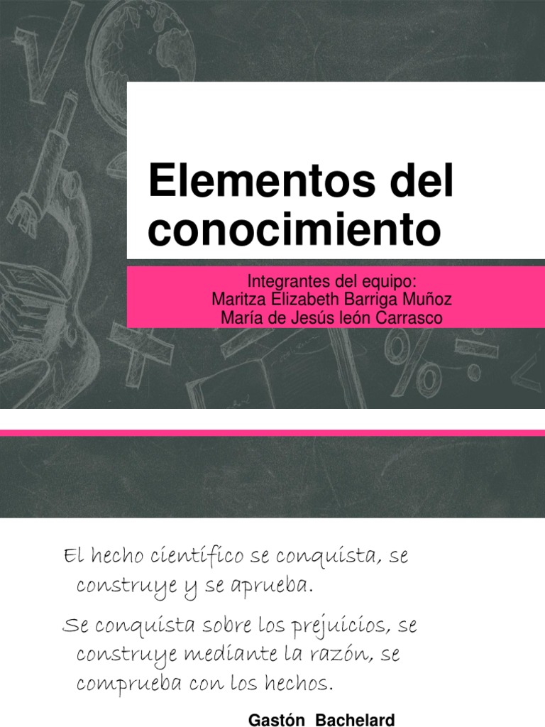 Elementos Del Conocimiento | PDF