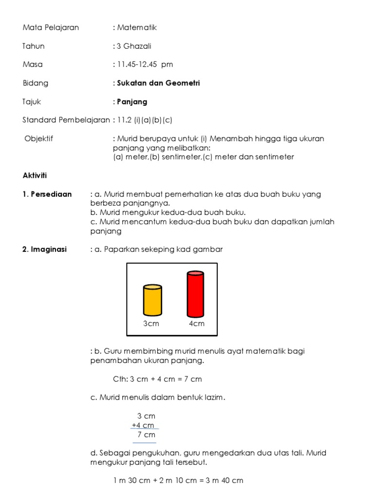 Menambah Unit Ukuran Panjang | PDF