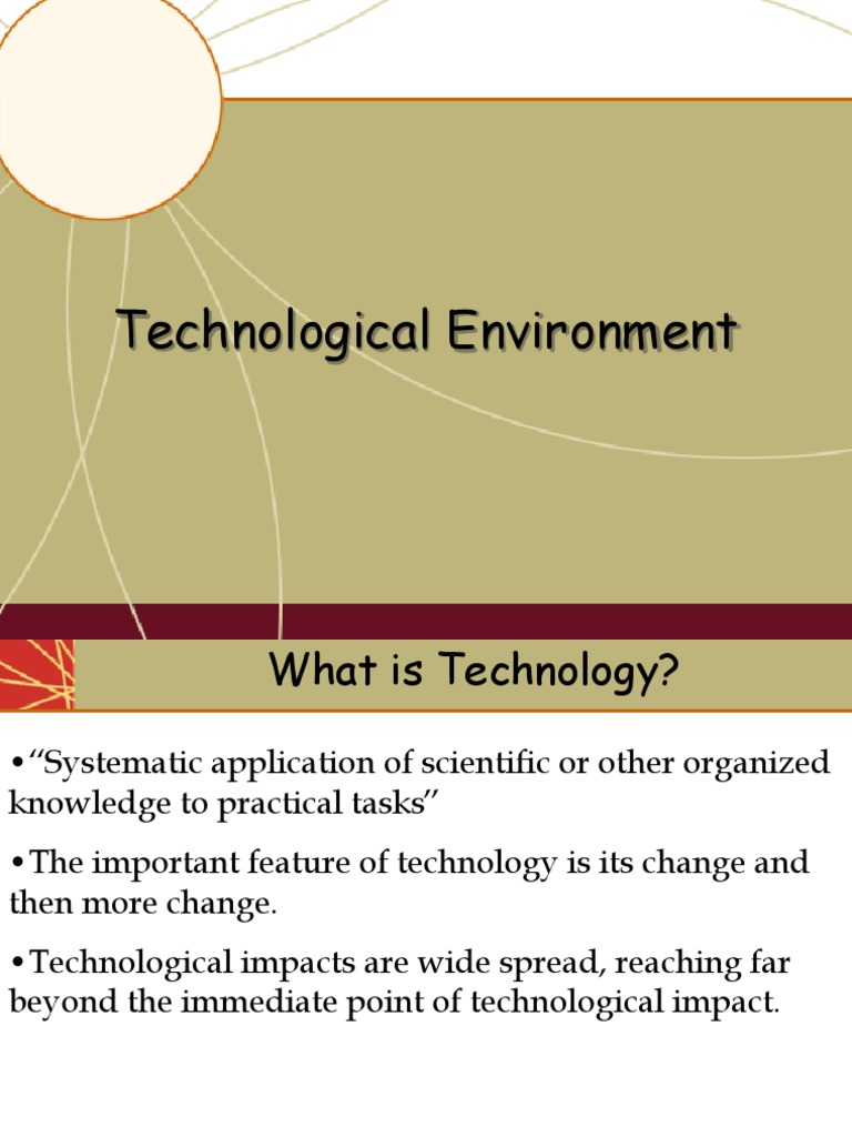 Technological Environment Overview | PDF