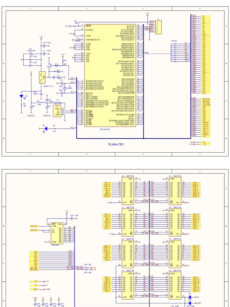 TL866 Schematic Diagram | PDF