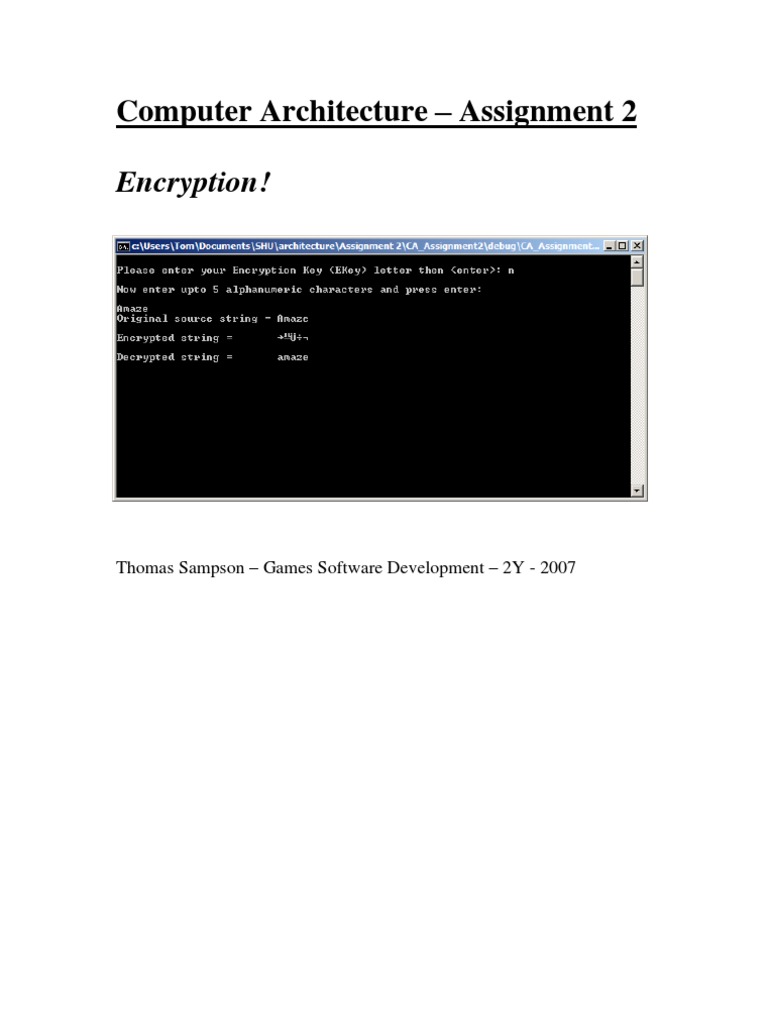 x86 Assembly Encryption & Decryption Guide | PDF | Subroutine | Pointer ...