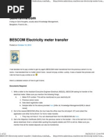 Letter For BESCOM Meter Transfer | PDF