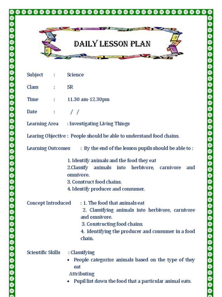 Constructing Food Chains: Classifying Animals as Herbivores, Carnivores ...
