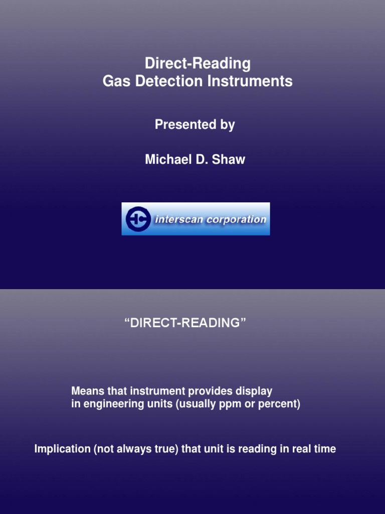 Direct Reading Instruments | PDF | Chemistry | Physical Chemistry