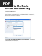 Oracle Process Manufacturing Opm Setup Documentpdf | PDF | Inventory | Cost