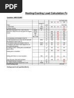 Heat Load Calculation Sheet | PDF