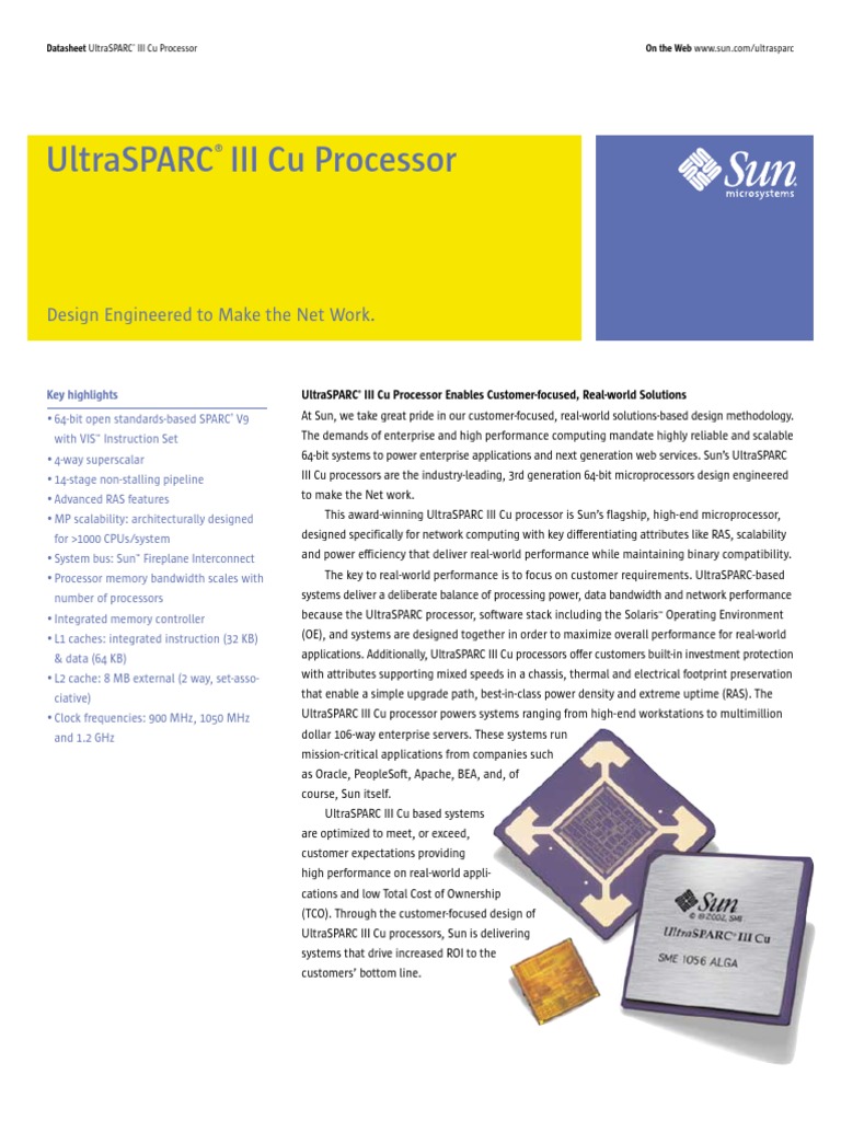 UltraSparc III | PDF | Cpu Cache | Central Processing Unit