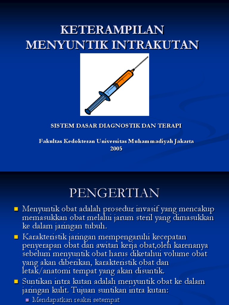 CSL Suntik Intrakutan | PDF