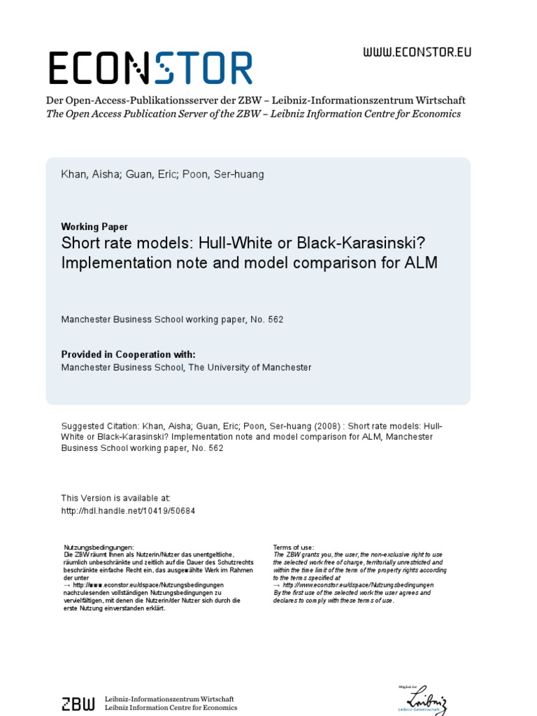Hull White PDF | PDF | Yield Curve | Autoregressive Model