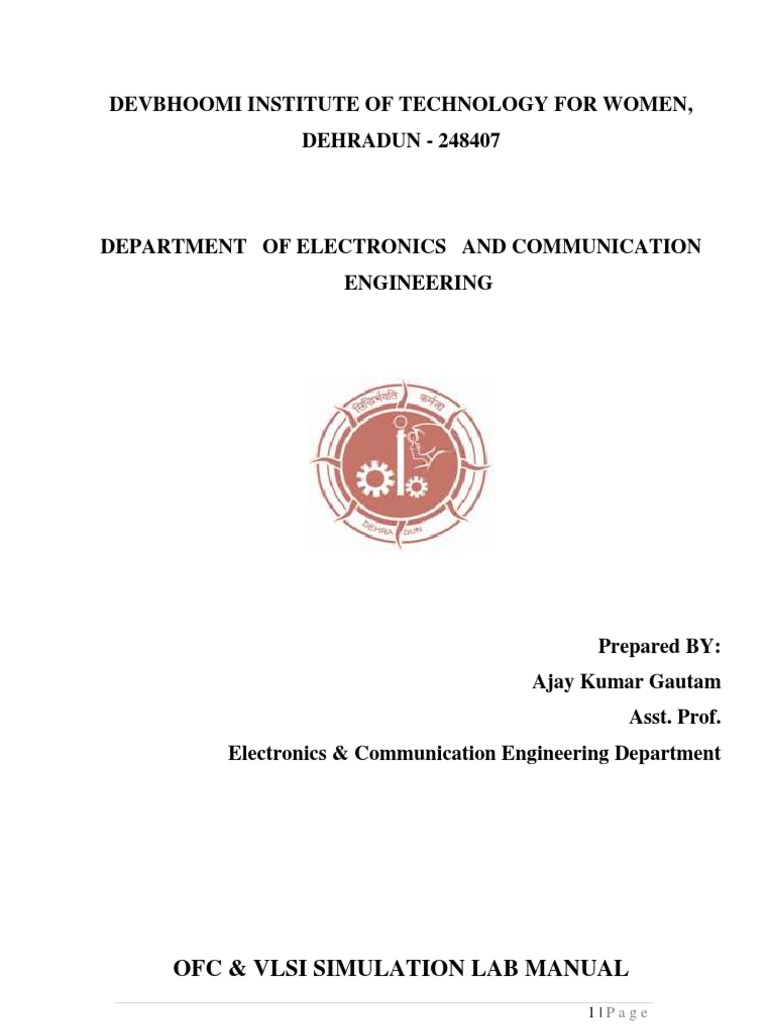 Ofc Lab Manual 2 | PDF | Amplifier | Digital Electronics