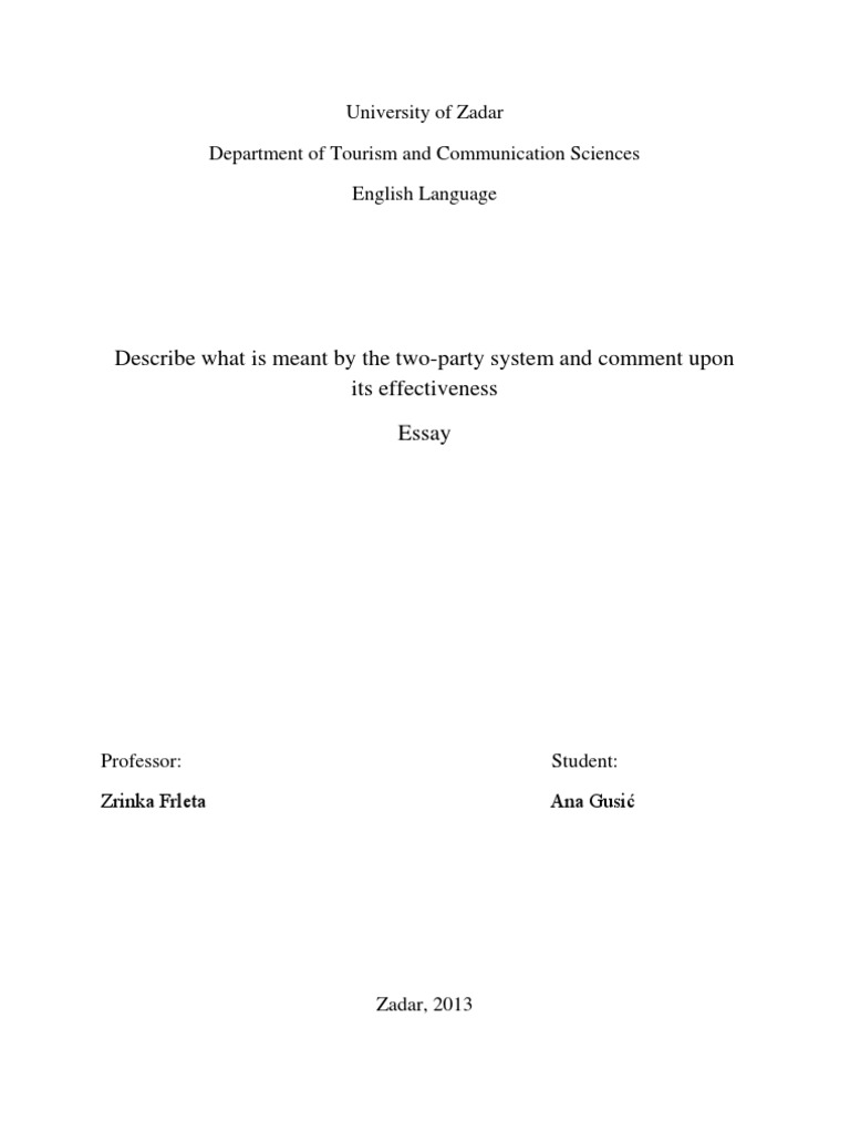 UK Two-Party System: Effectiveness Explained | PDF | Political Parties ...
