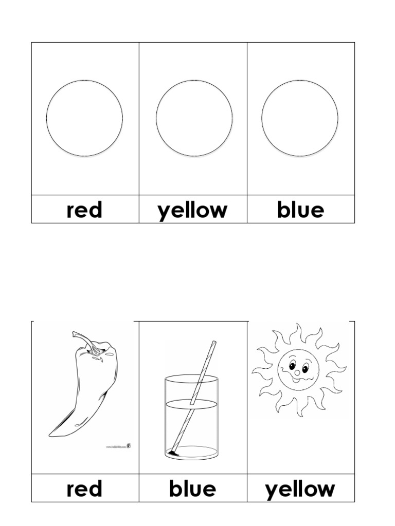 Colors Worksheet for UKG | PDF
