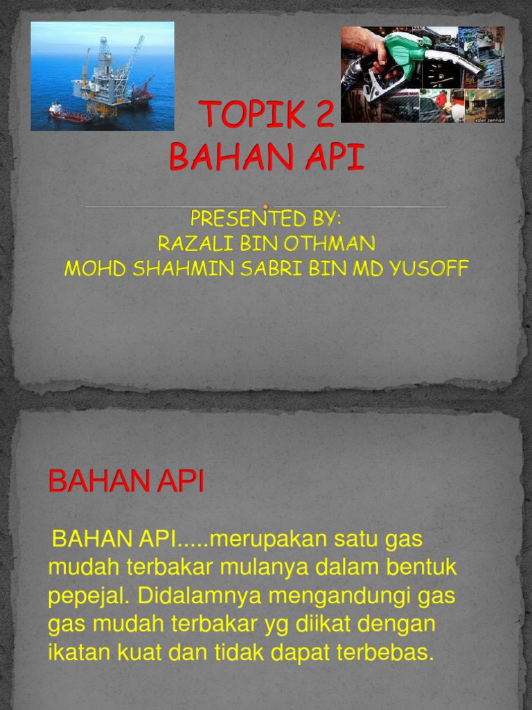 TOPIK 2 Bahan API | PDF