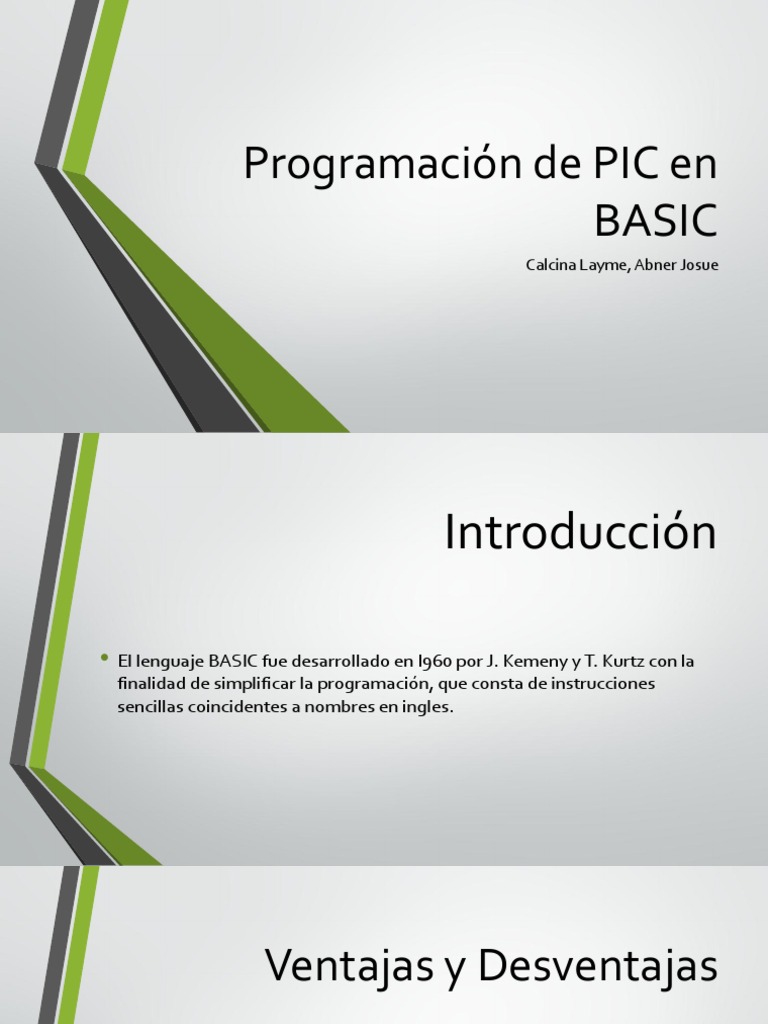 Programación de PIC en BASIC y C++ | PDF | Básico | Programación de ...