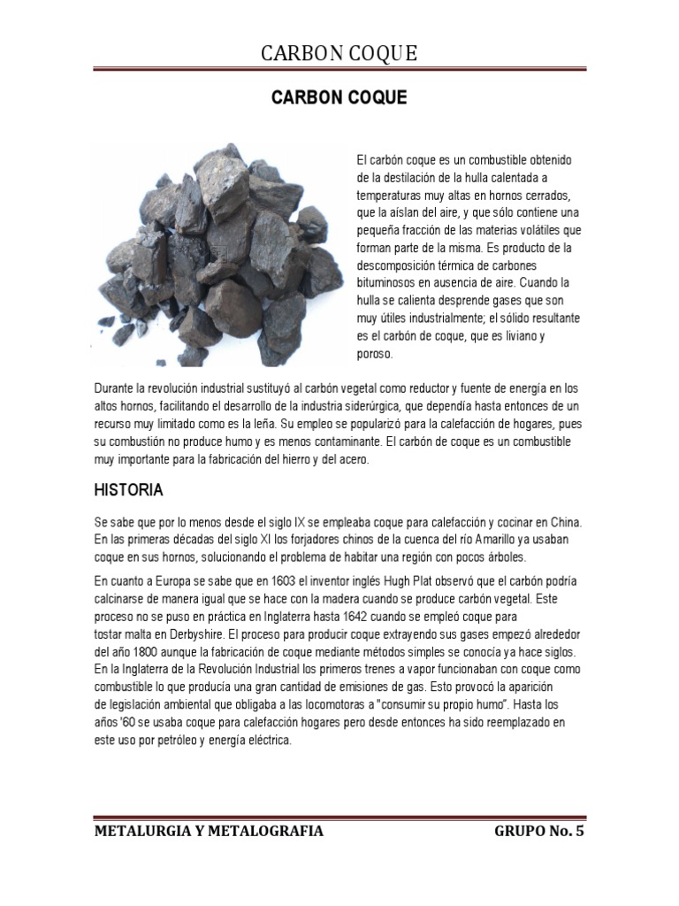Carbon Coque | PDF | Coca-Cola (Combustible) | El hombre hace Materiales