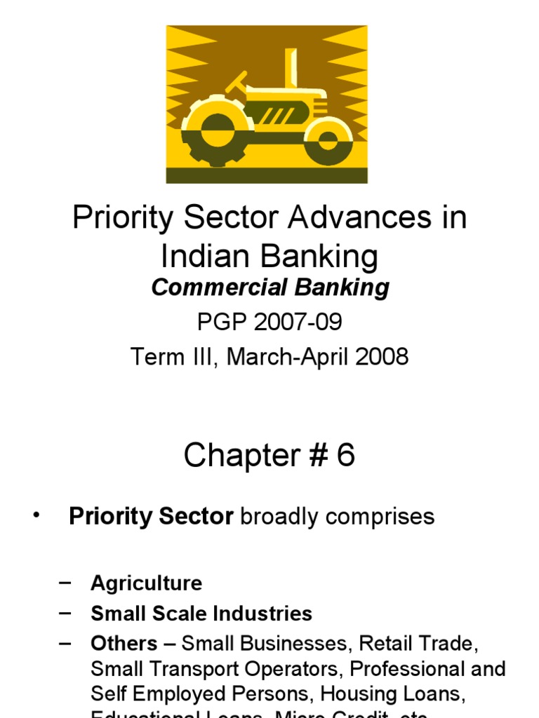 Priority Sector Advances in Indian Banking | PDF | Banks | Financial ...