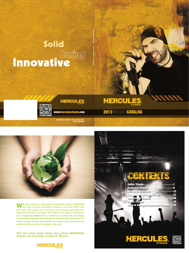 HERCULES 2013 Catalog PDF | PDF | Saxophone | Guitars