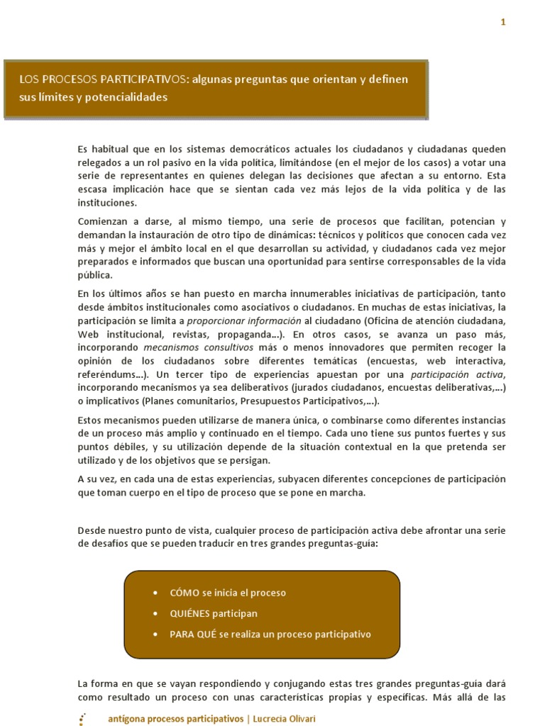 Querer, Saber y Poder Participar | PDF | Toma de decisiones | Conocimiento