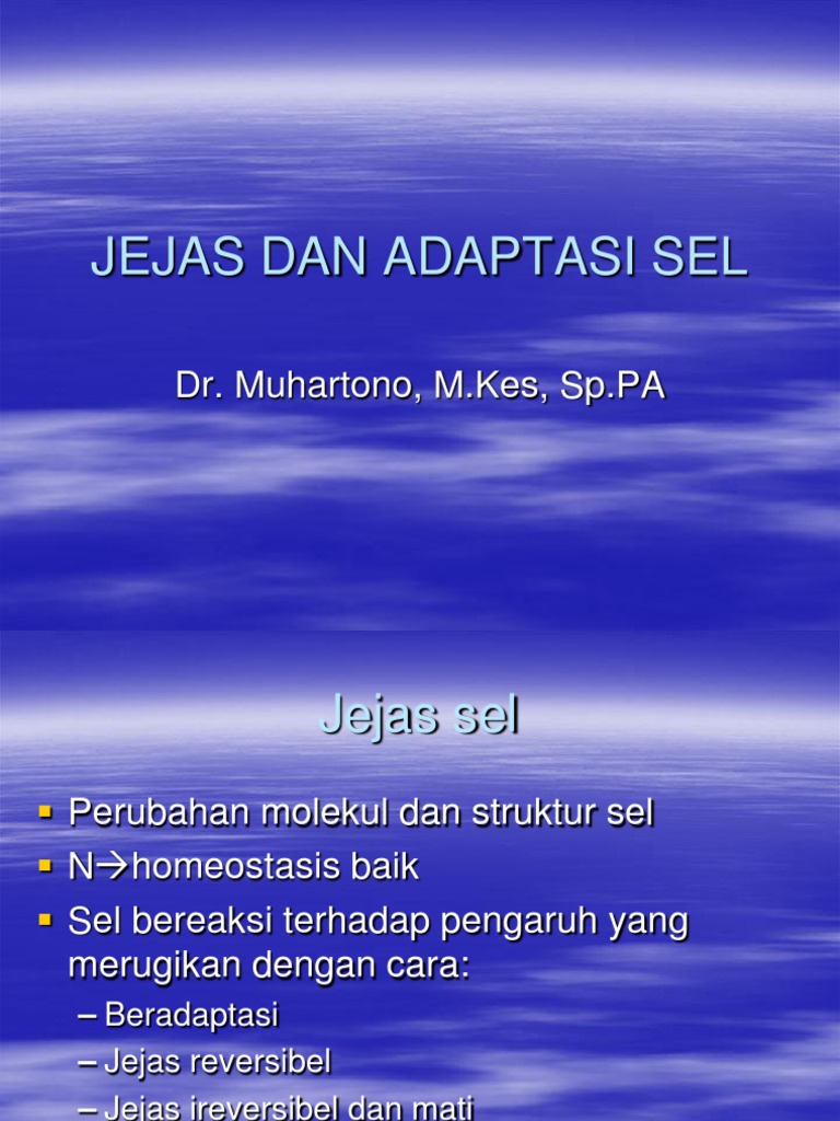 Jejas Dan Adaptasi Sel | PDF