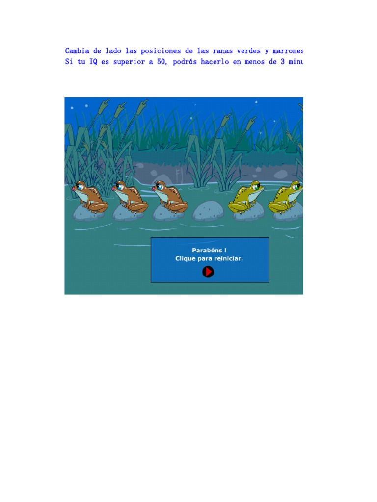 AAAAA Salto de Ranas AR para Jugar Pensando | PDF