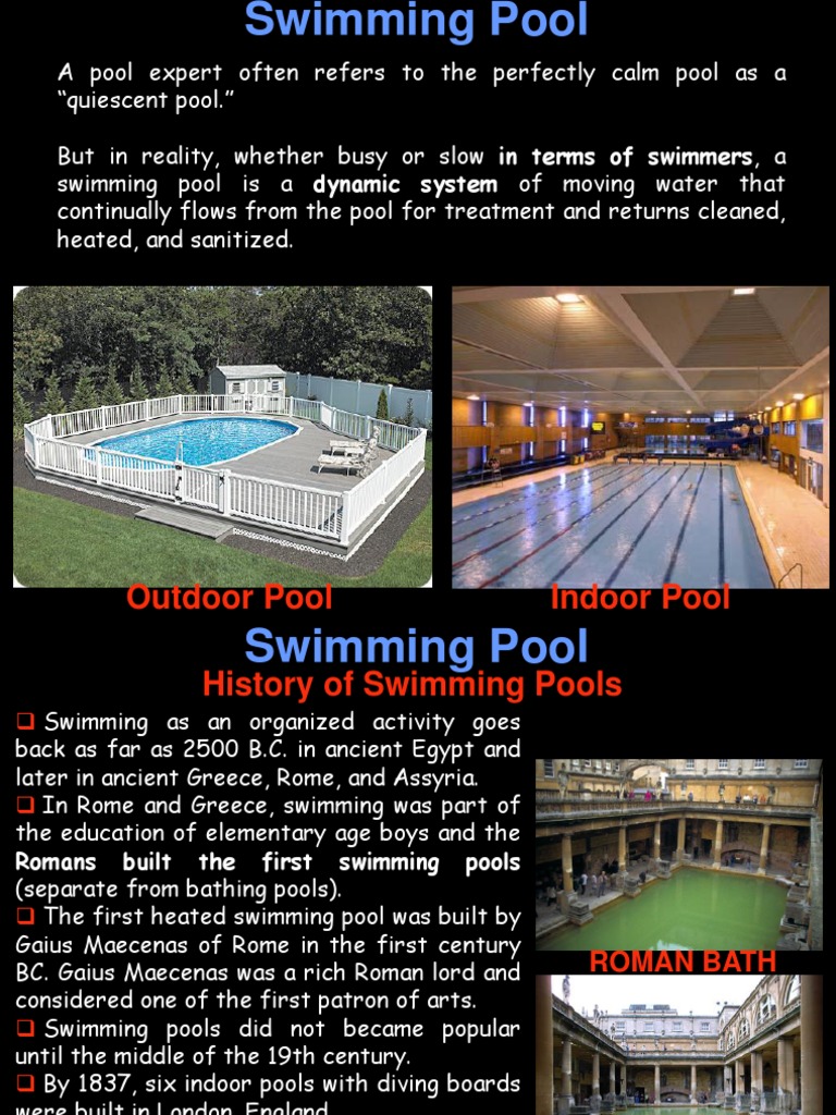 Swimming Pool Presentation | PDF | Swimming Pool | Tile