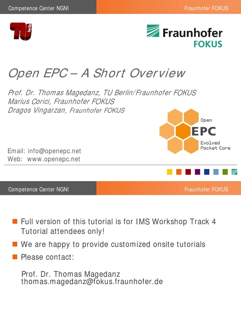 Open EPC Tutorial | PDF | Ip Multimedia Subsystem | Lte (Telecommunication)