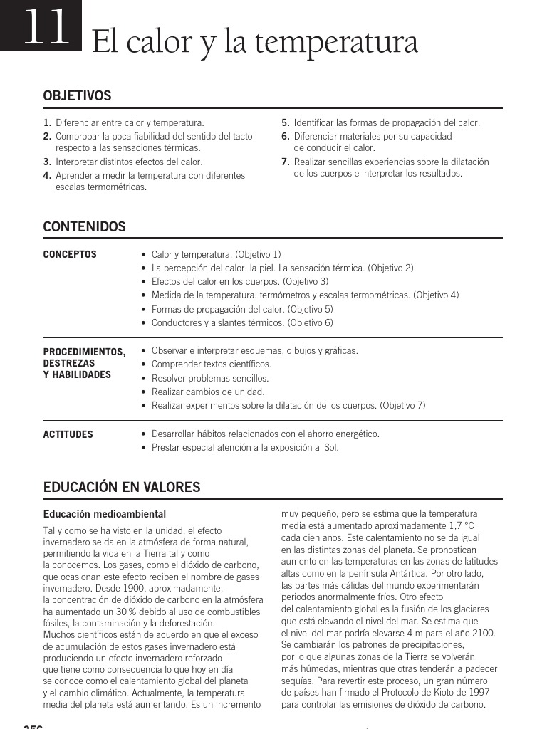 El Calor y La Temperatura | PDF