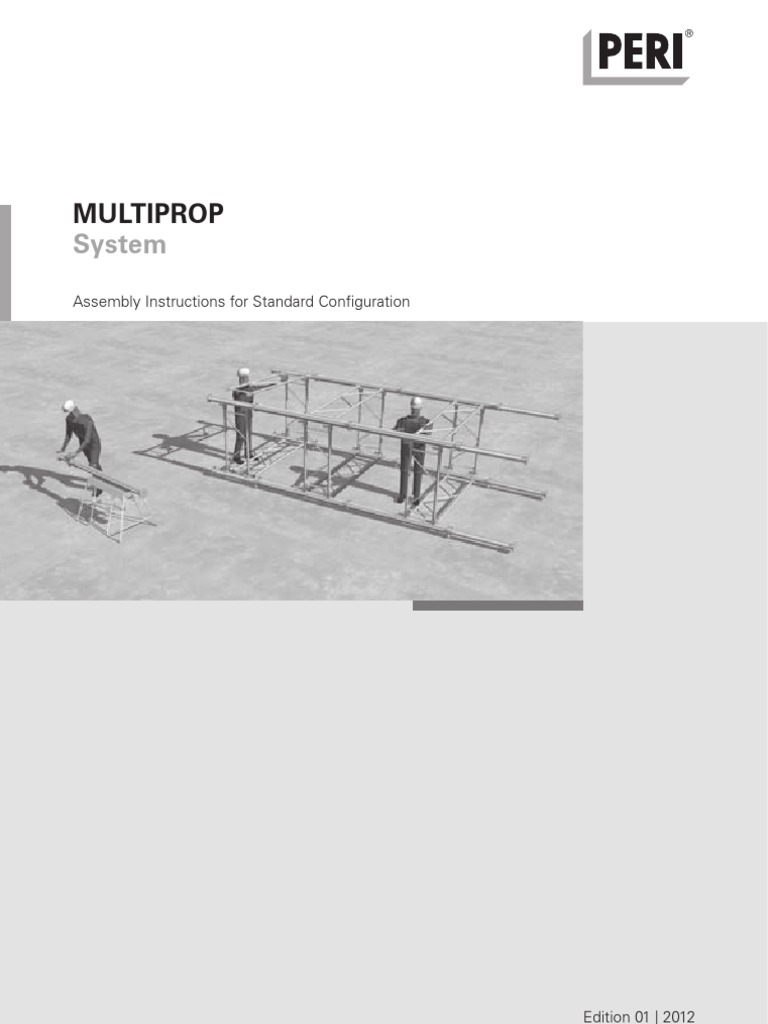 MULTIPROP Assembly Instructions en | PDF | Scaffolding | Manufactured Goods