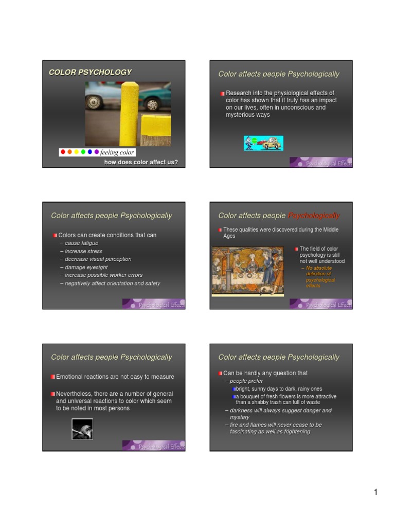 Color Psychology | PDF | Color | Psychology