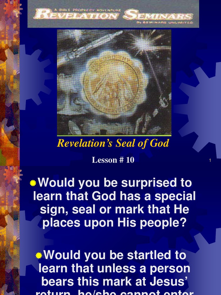 Lesson 10 Revelation Seminars -Revelation's Seal of God | Biblical ...