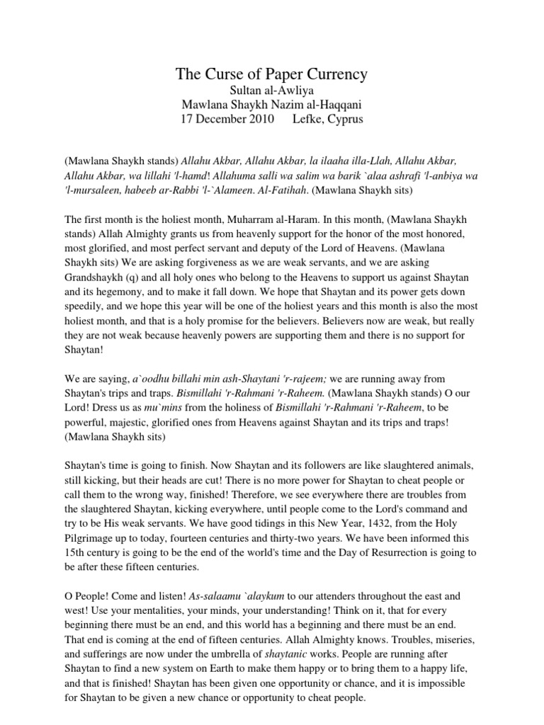 The Curse of Paper Currency | PDF | Religion And Belief