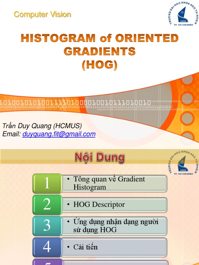 Histogram of Oriented Gradients (HOG) | PDF