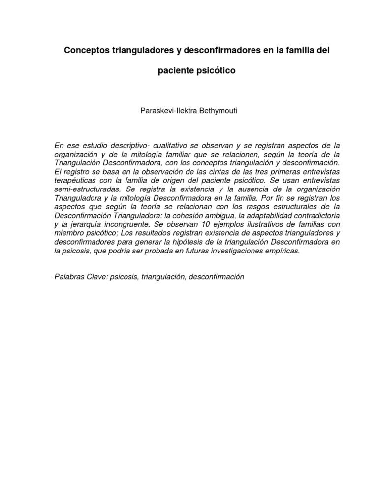 Psicosis 1 | PDF
