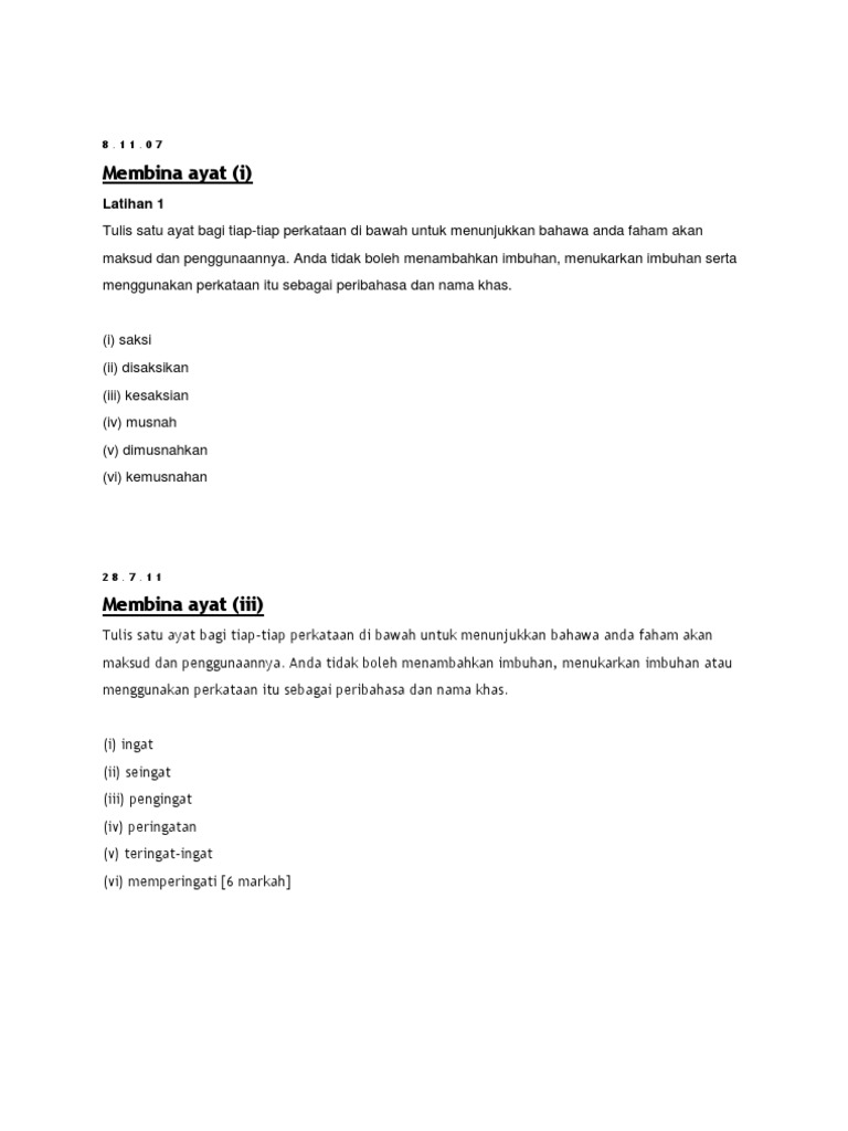 BM SPM | PDF
