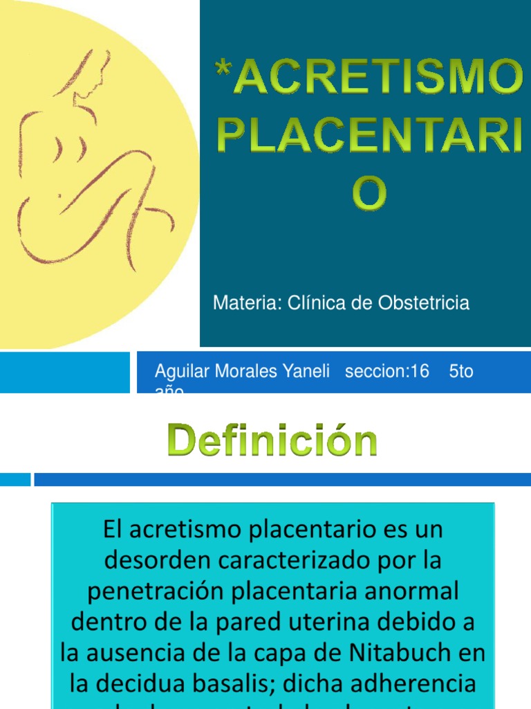 Acretismo Placentario | PDF | Parto | Placenta
