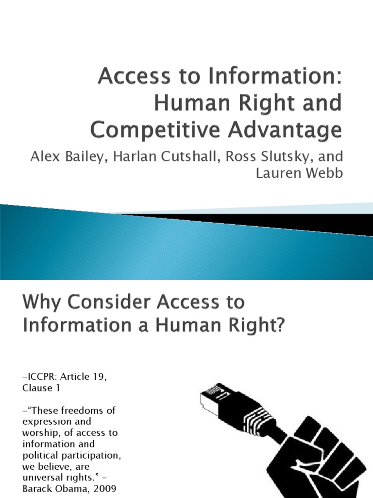Access To Information GHR Report | PDF | Internet Access | Internet