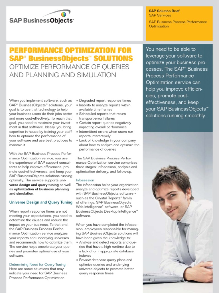 Performance Optimization For Sap® Businessobjects™ Solutions | PDF ...