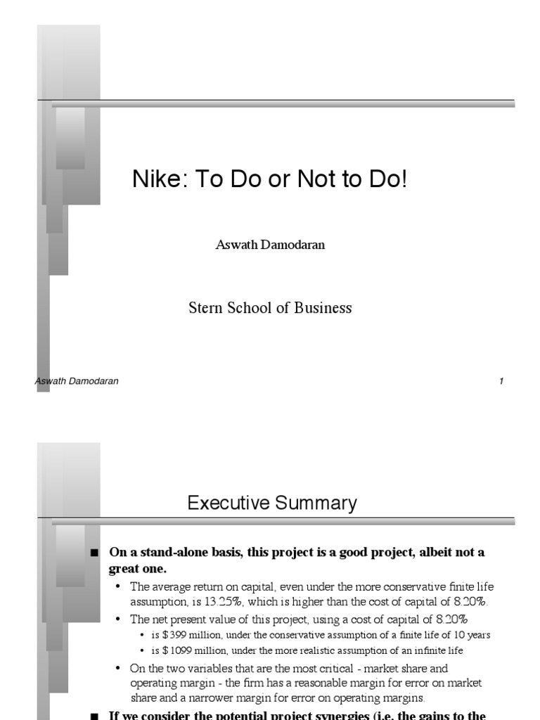 Nike Cost of Capital | PDF | Cost Of Capital | Depreciation