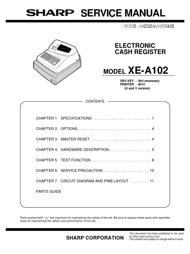 Service Manual: Electronic Cash Register | PDF | Soldering | Solder