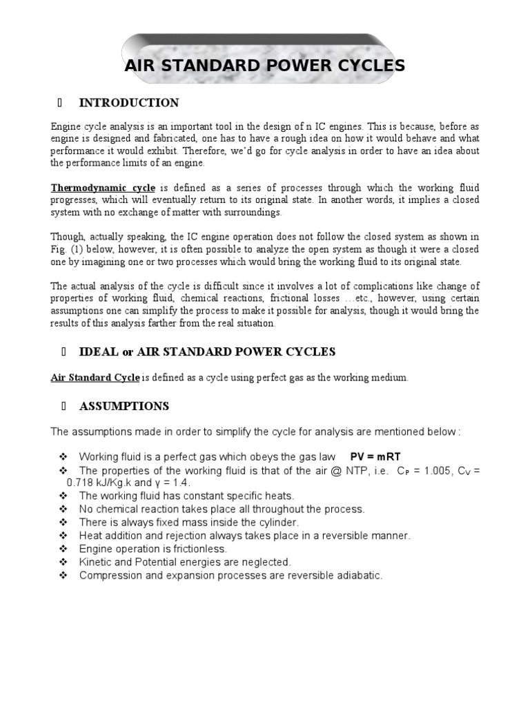 Air Cycles | PDF | Scientific Phenomena | Classical Mechanics