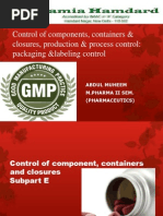 SOP On Packaging and Labeling Operations | PDF