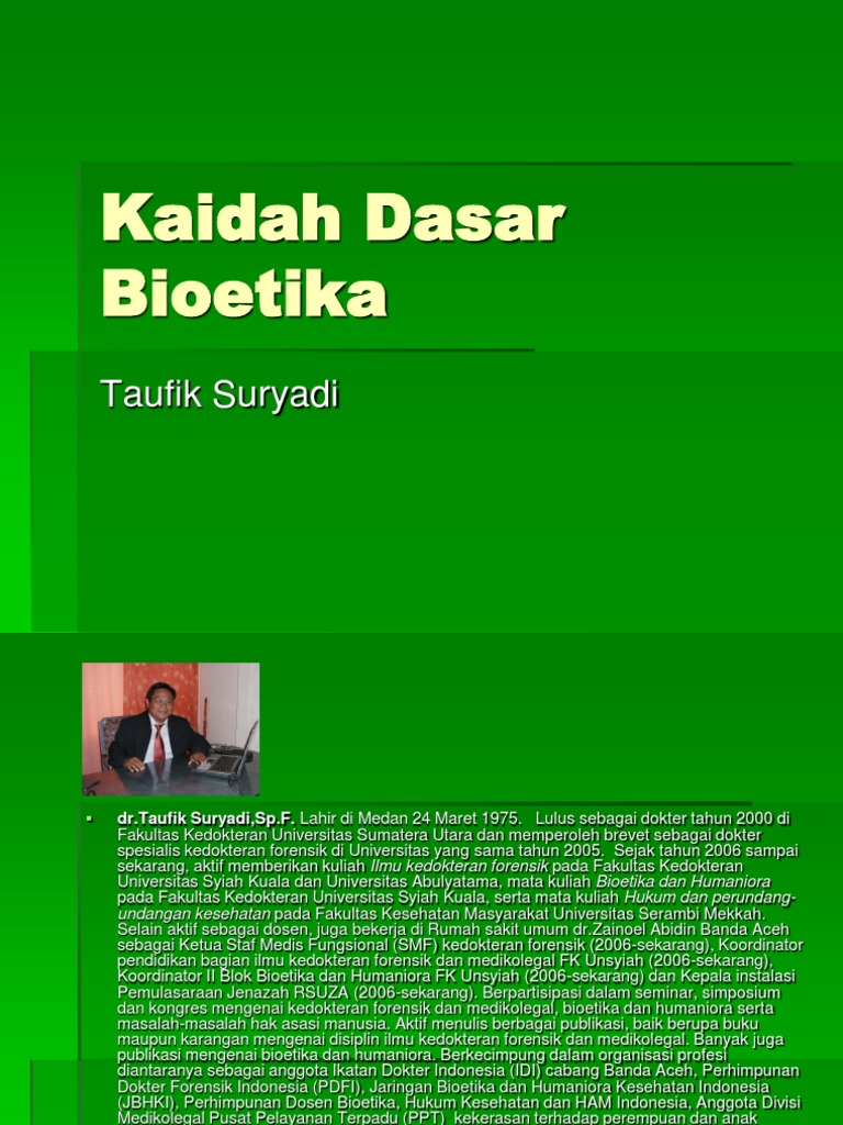 Kaidah Dasar Bioetika 2 | PDF